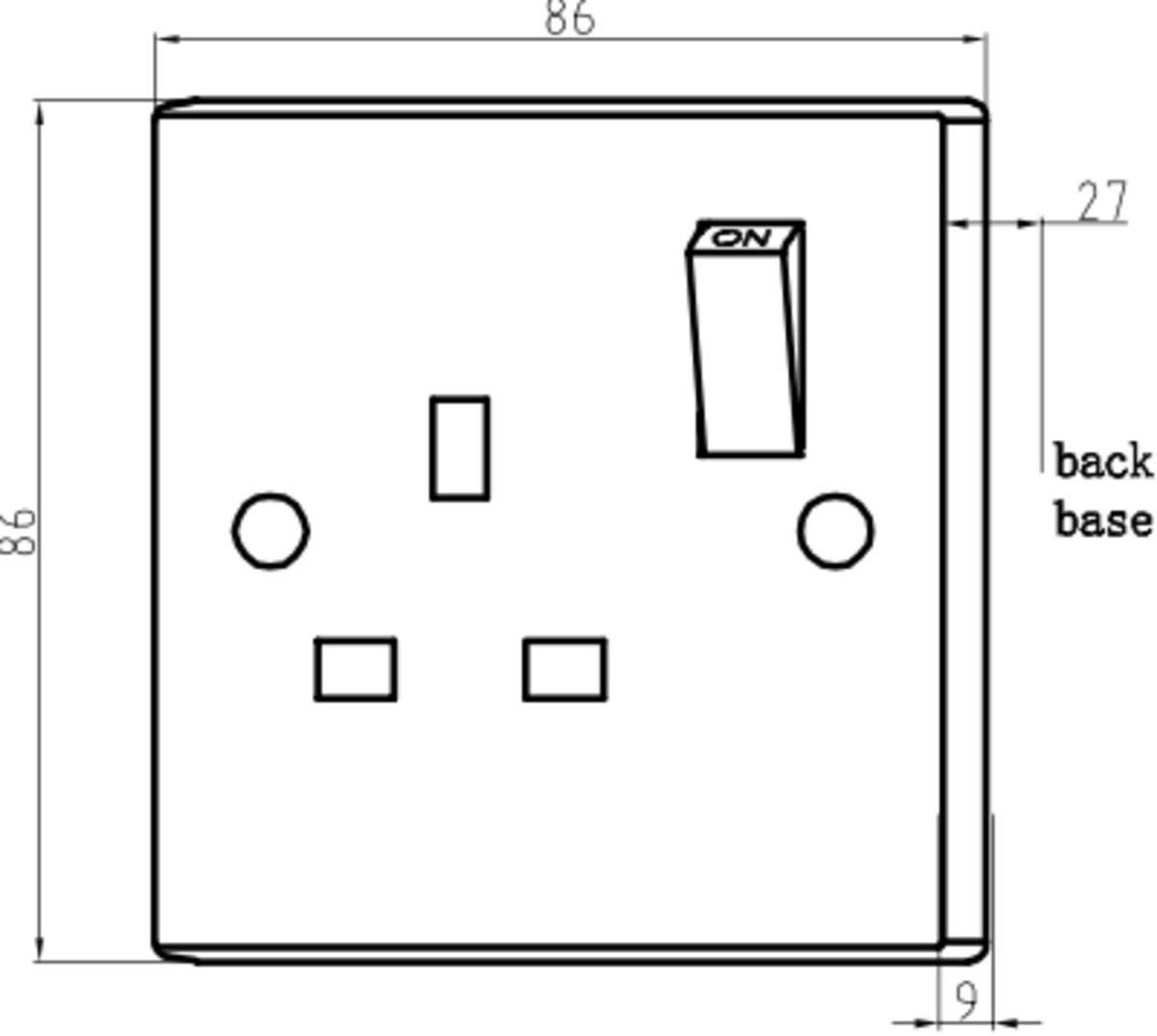 13A 1G SP Switched Socket - ASTA Approved | ML Accessories