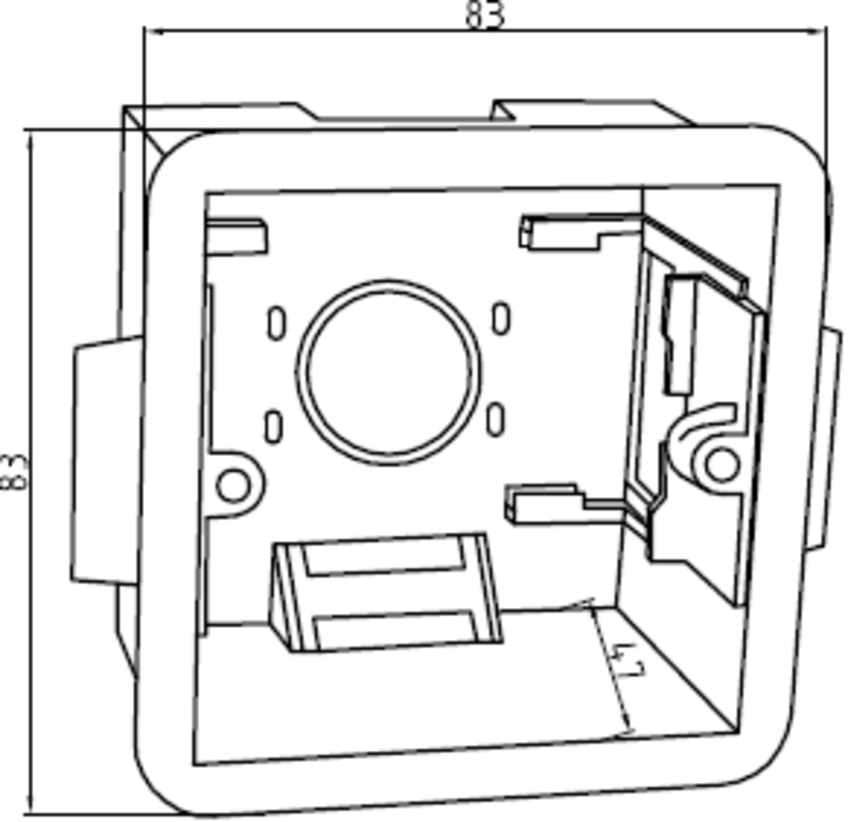 47mm Single Dry Lining Box | ML Accessories