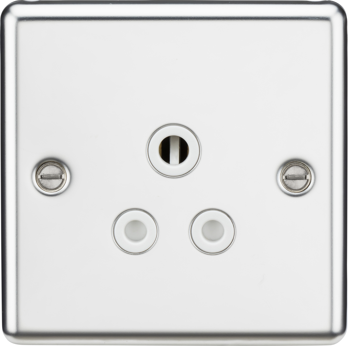 KNIGHTSBRIDGE POLISHED CHROME ROUNDED EDGE Switches & Sockets ALL ...