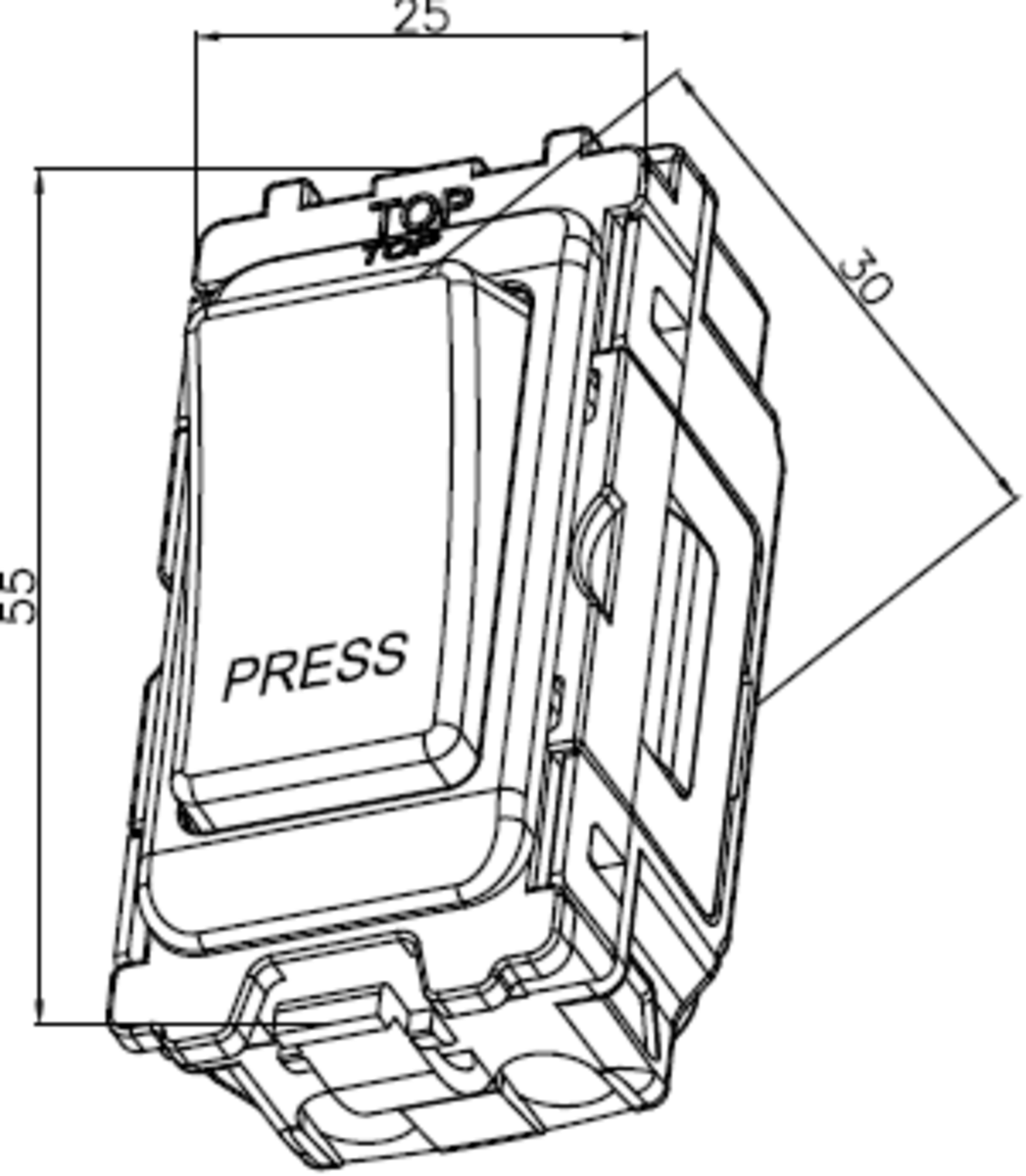 20AX 2-way retractive switch module (centre off) | ML Accessories