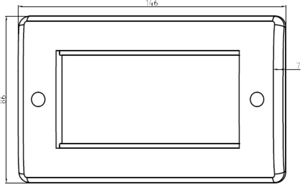 4G Modular Faceplate [Part M Compliant] | ML Accessories